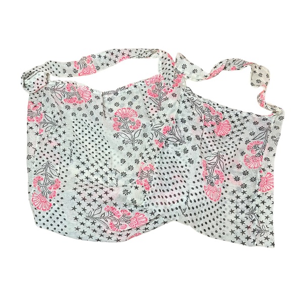 Free People | Bags | Free People Block Print Gauzy Boho Reusable Tote ...